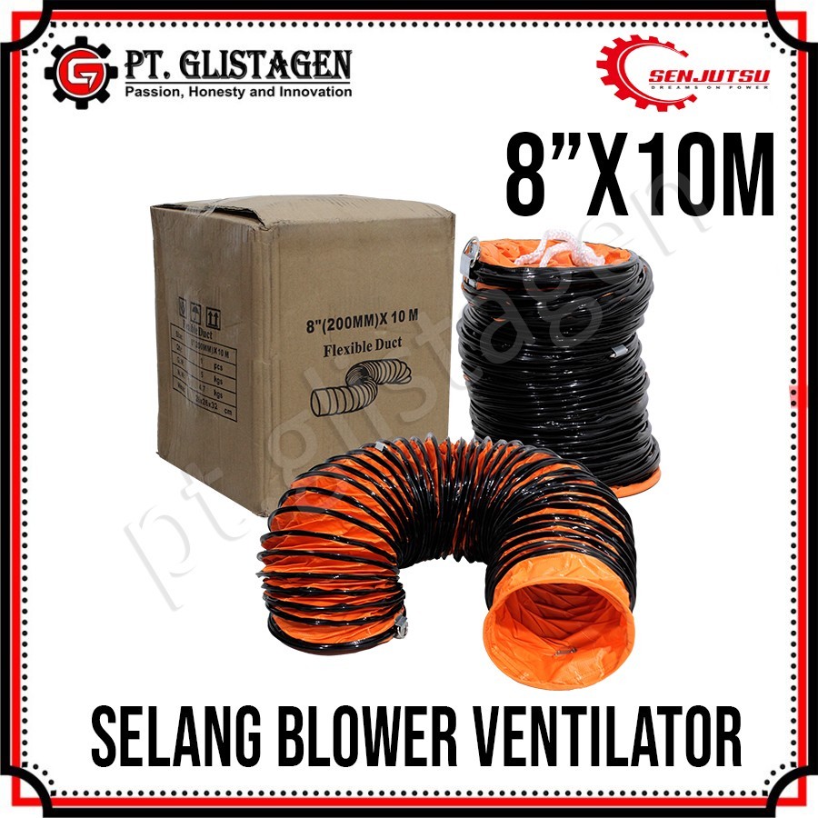 Jual Selang Portable Ventilator Flexible Hose Exhaust Blower 8 inch x ...