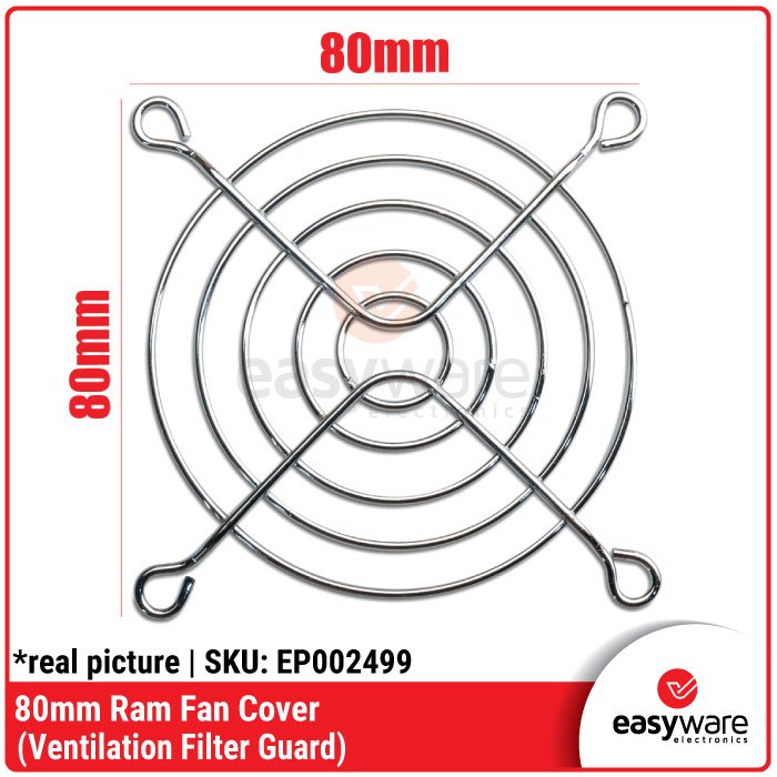 Jual Ram Fan Cover 8cm Pelindung Cover Fan Ventilation Filter Guard ...