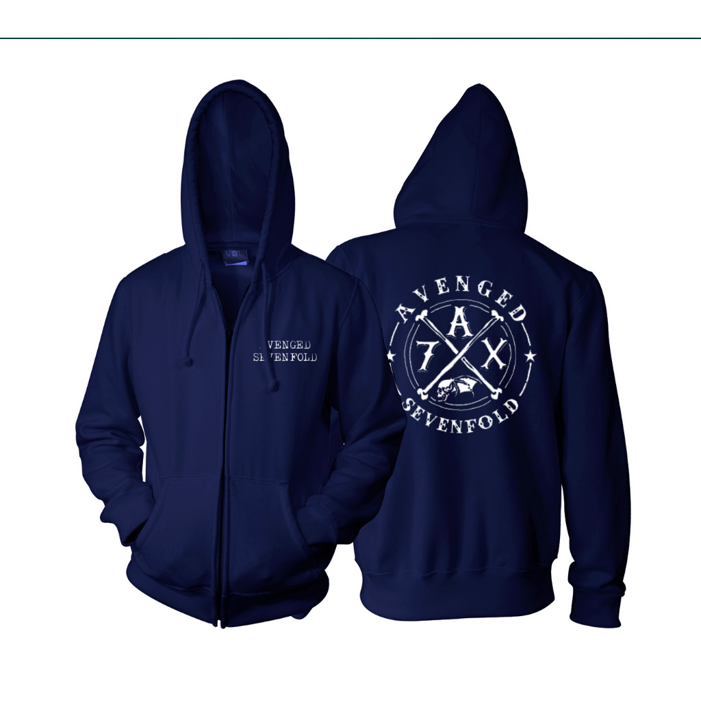 Jual Hoodie Zipper AVENGED SEVENFOLD A7X Sweater keren Pria Wanita ...