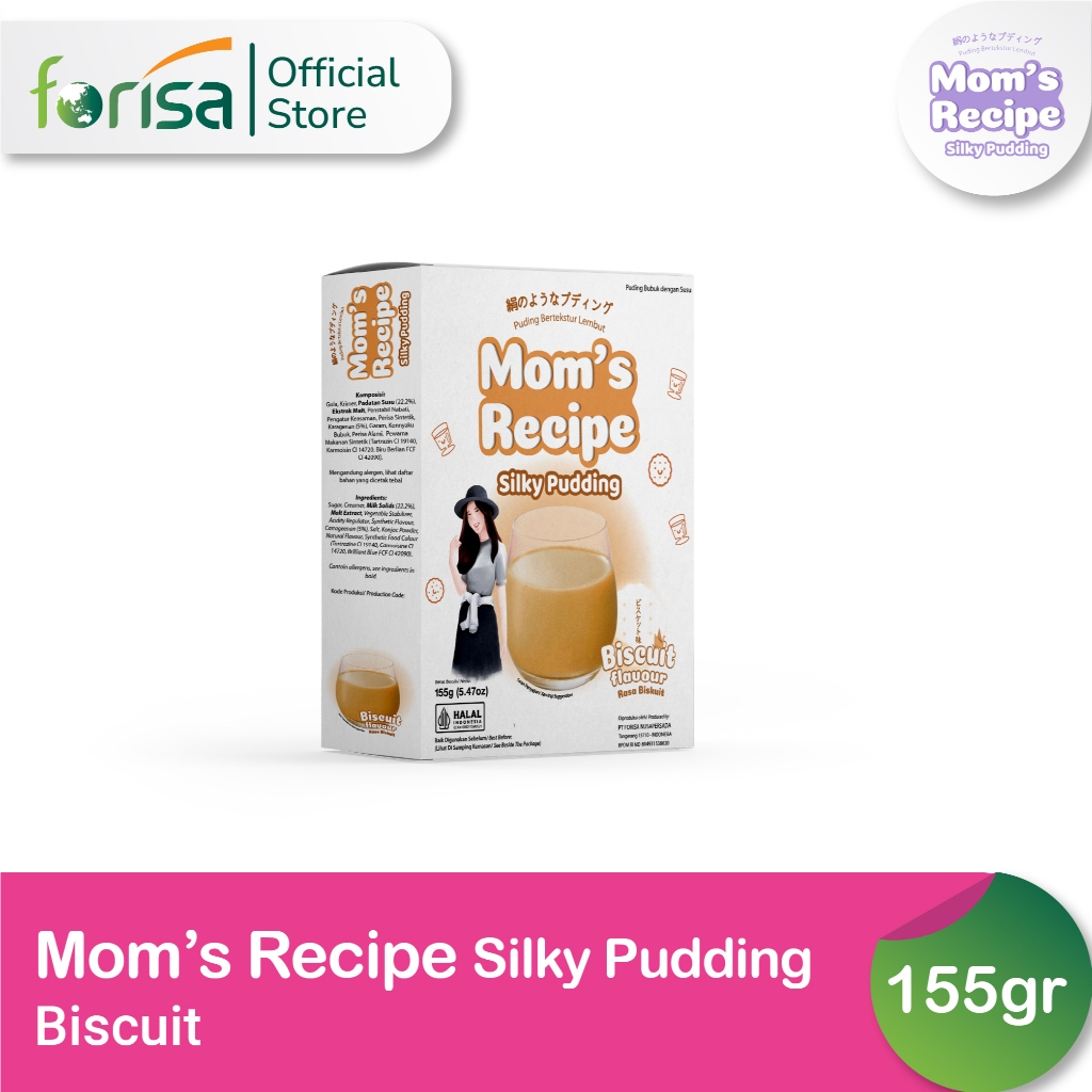 Jual Mom's Recipe Silky Pudding Rasa Biscuit 155 gr | Shopee Indonesia