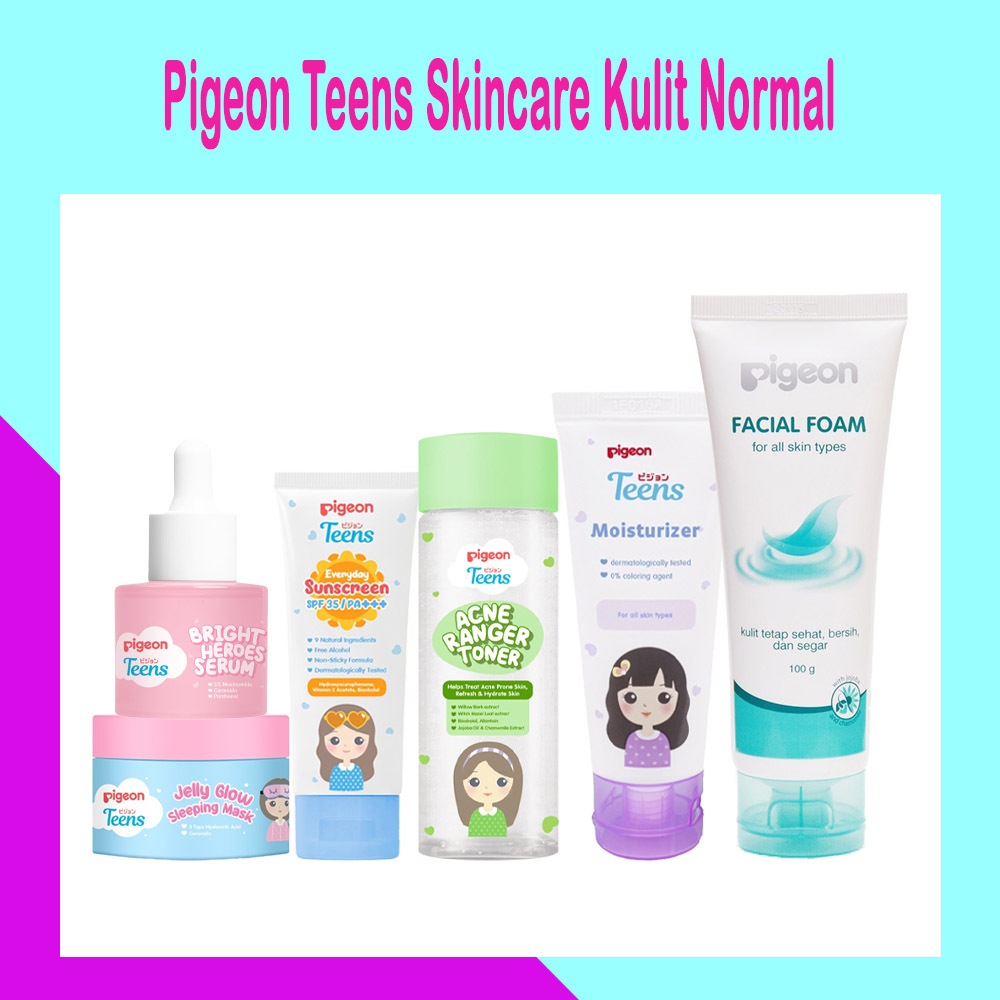 Jual Paket Pigeon Teens Skincare Kulit Normal | Shopee Indonesia
