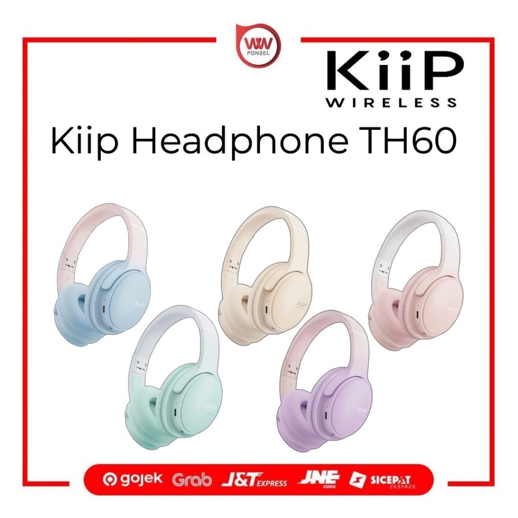 Jual KiiP Wireless TH60 Headphone Bluetooth Wireless Headset Earphone ...