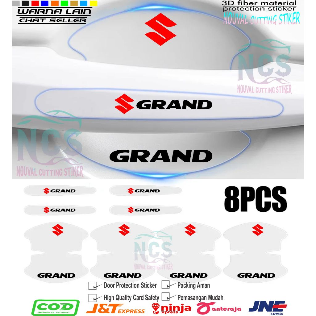 Jual Stiker Logo Pelindung Handle Pintu Stiker Transparan Anti Lecet ...