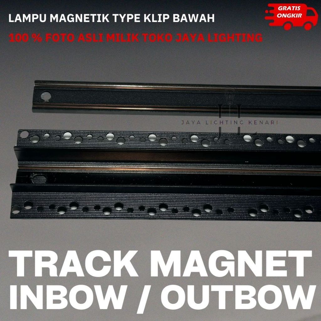 Jual Type B Track Light Magnet Inbow Outbow / Track Rell Magnetik 1 ...