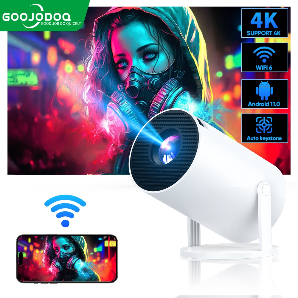 Jual GOOJODOQ PROYEKTOR ANDROID 4K WIFI Bluetooth / PROJECTOR ANDROID ...