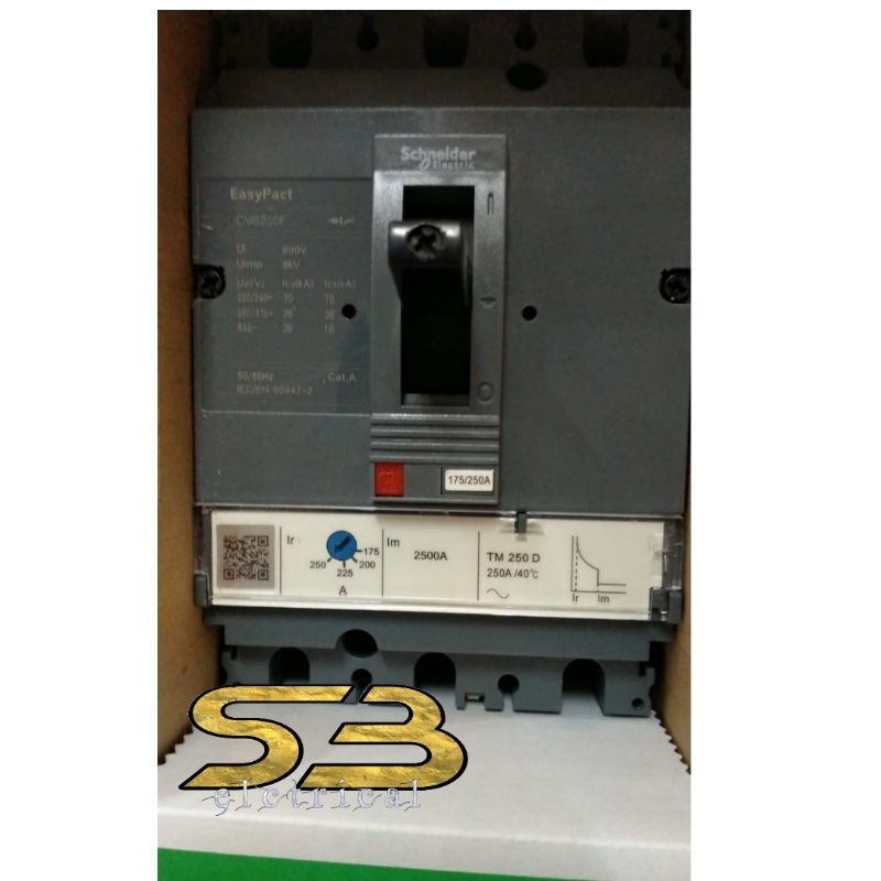 Jual Mccb|NFB breaker schneider CVS250F|3p -200a/250a LV52532|LV525333 | Shopee Indonesia