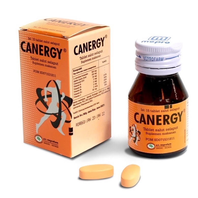 Jual CANERGY TABLET PEMBAKAR LEMAK @15 TAB | Shopee Indonesia