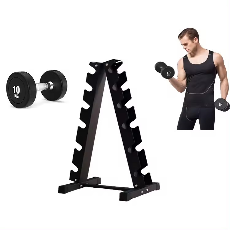 Jual Dumbbell Segitiga Triangle Dumbbell Rack Original Import | Shopee ...