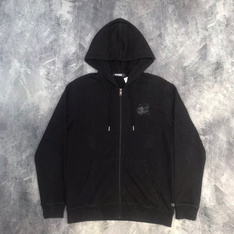 Jual ZIP HOODIE BUCKAROO HITAM ( keep rollin ) | Shopee Indonesia