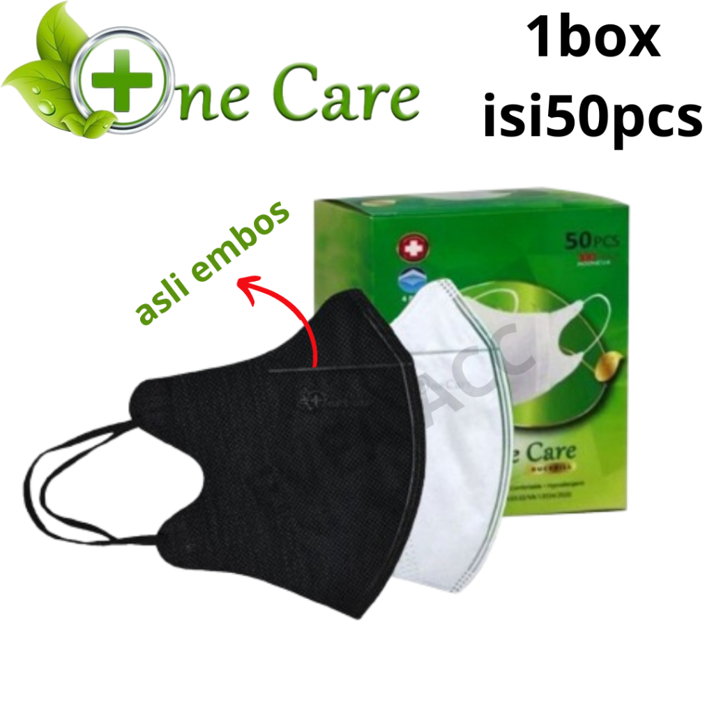 Jual Duckbill OneCare 4ply masker dewasa EMBOS One Care earloop premium ...