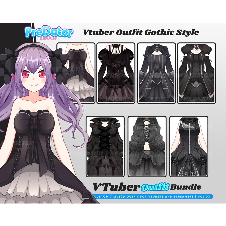 Jual Tampil Beda di Dunia Streaming dengan VTuber Live2D Model Modern ...