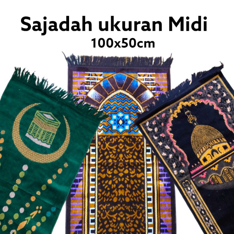 Jual Sajadah ukuran sedang 100cm x 50cm dewasa dan anak | Shopee Indonesia