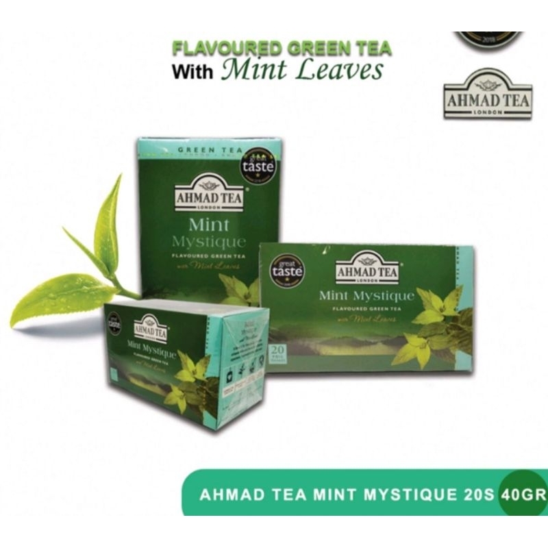 Jual Teh Rasa Mint Ahmad Tea Mint Mystique 20 Bags Teh Rasa Daun Mint arab | Shopee Indonesia