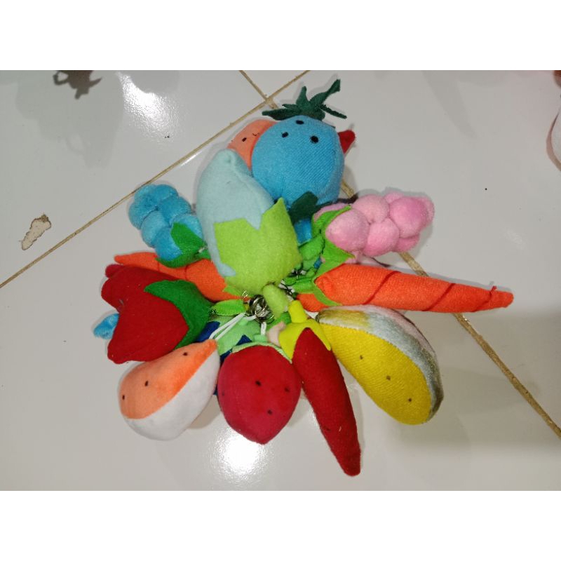 Jual isi 20pcs- Gantungan kunci campur buah buah an , kusus buah buahan kodian. souvenir ...