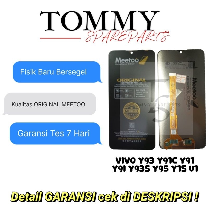 Jual LCD TOUCHSCREEN VIVO Y91 Y91C Y91I Y93 Y93S Y95 Y90 Y1S U1 MEETOO ORIGINAL | Shopee Indonesia