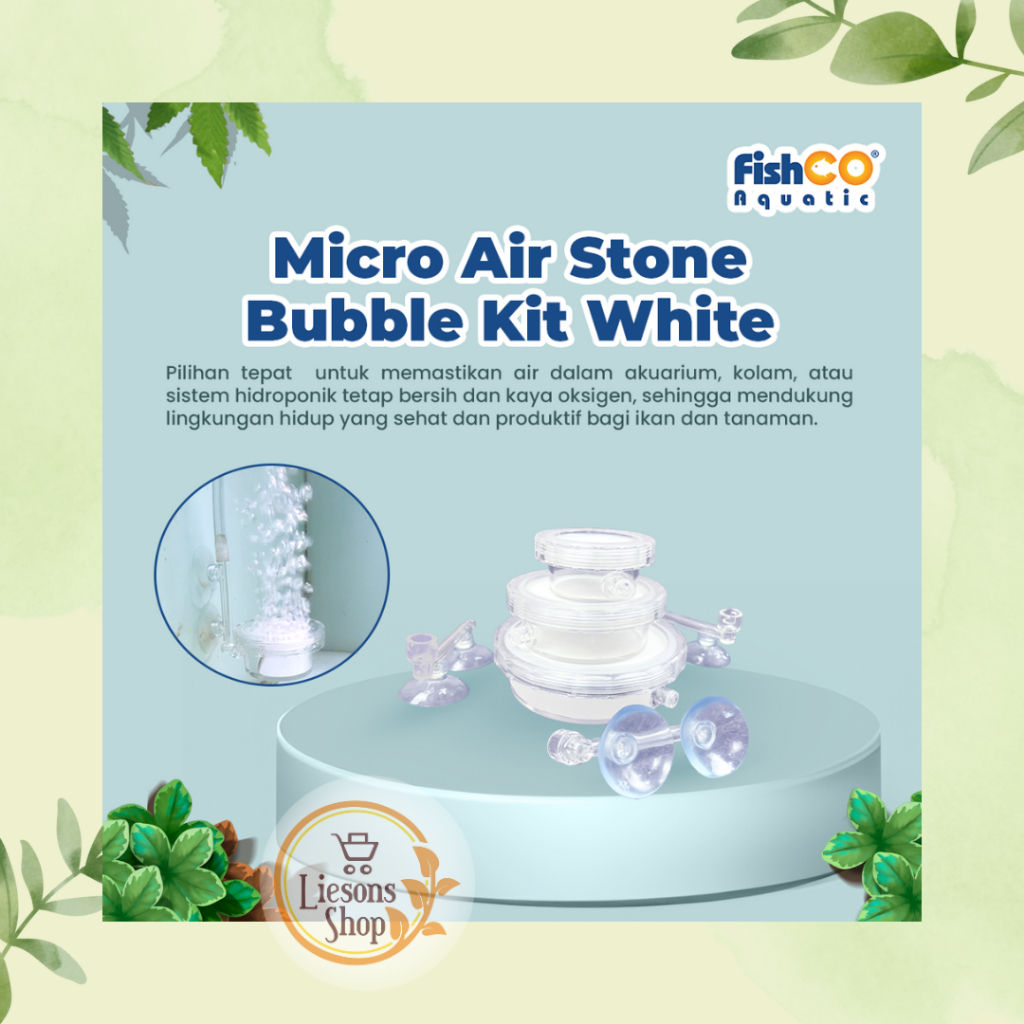 Jual Airstone Micro Bubble Air Diffuser White Fishco - Batu Aerator ...