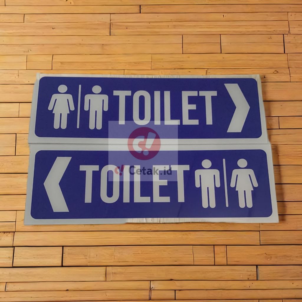 Jual Sign Akrilik Toilet Panah (BIRU) | Shopee Indonesia