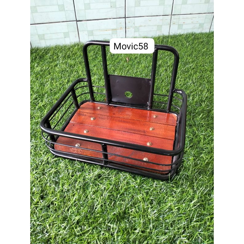Jual Rak Depan Sepeda Lipat front blok kranjang alas kayu sepeda lipat ...
