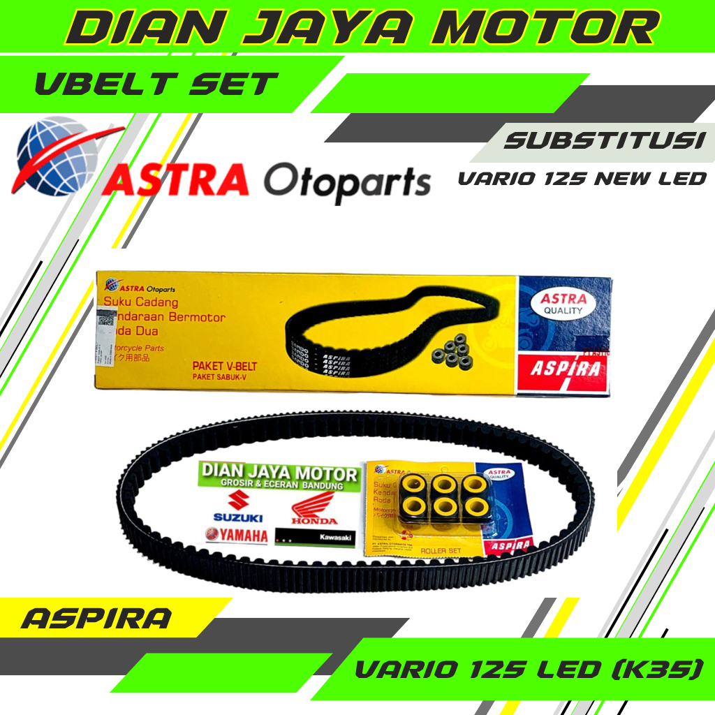 Jual ( Aspira ) panbel set roller K35 Vario 125 Led Bando Aspira H2 ...