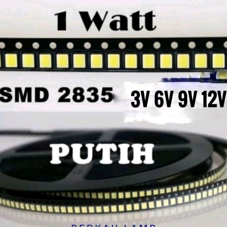 Jual KODE Q7C 1BIJI CIP LED SMD 2835 PUTIH BERBAGAI VARIASI UKURAN ...