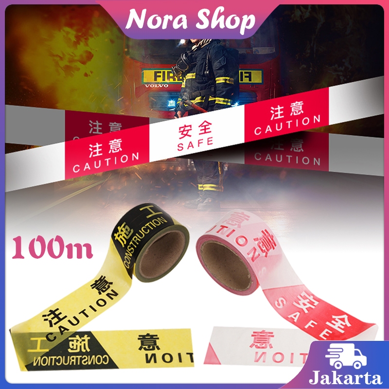 Jual Police Line 6cm x 100m Barricade Tape Merah Putih Garis Police ...