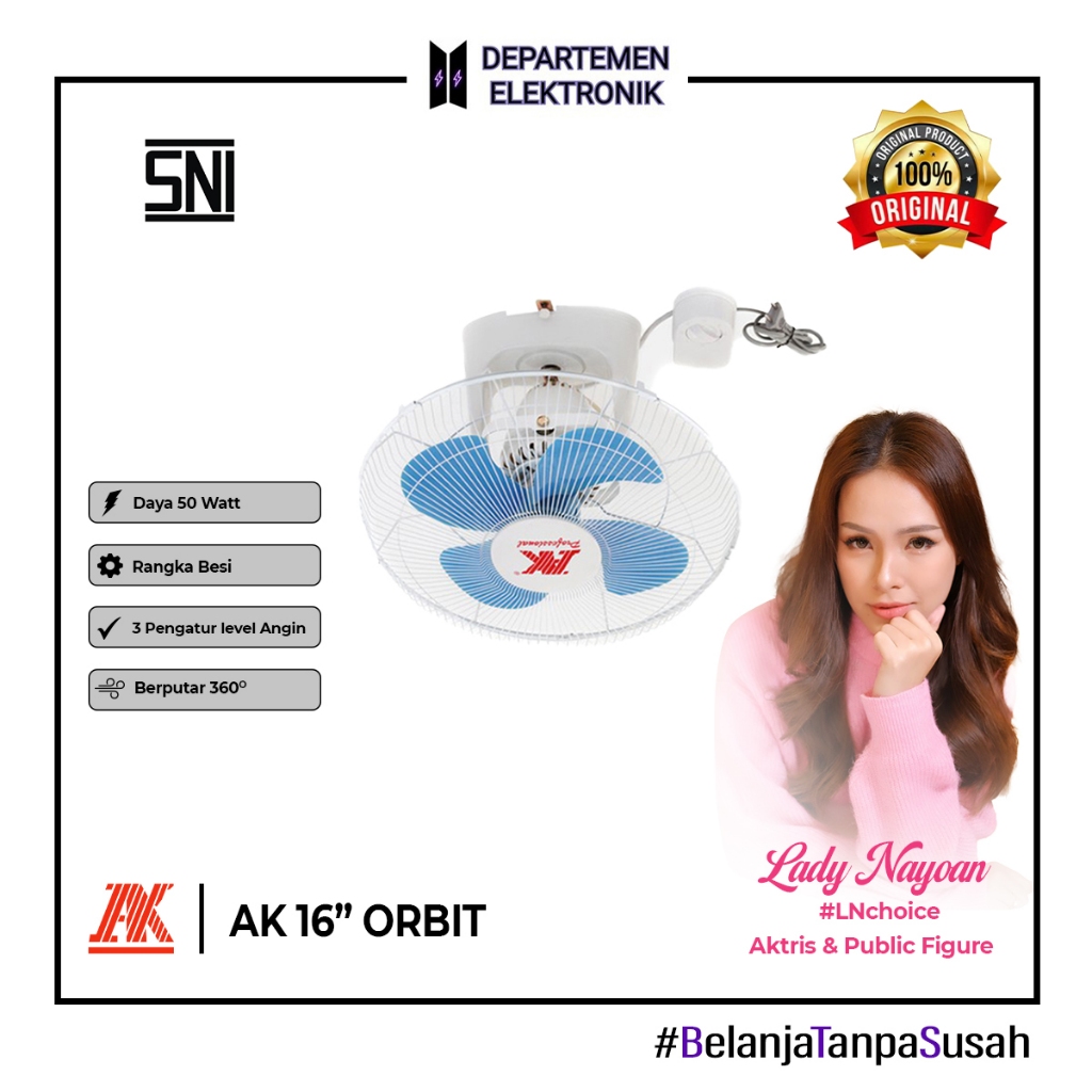 Jual Kipas Angin / Orbit Fan AK 16" MURAH BANGET / GARANSI RESMI ...