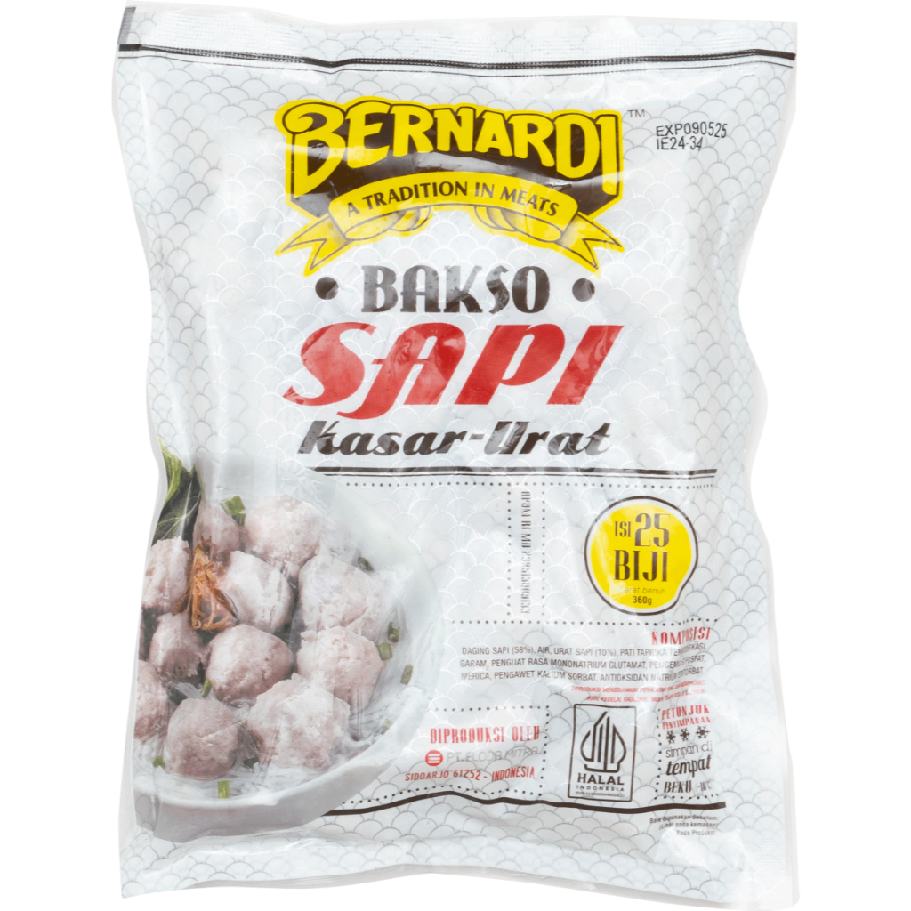 Jual [READY STOCK] Bernardi Bakso Sapi Kasar 25 bj | Shopee Indonesia