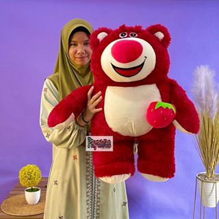 Jual Boneka Lotso Strawbery Ukuran Jumbo Tinggi 70cm Kado Ulang Tahun ...