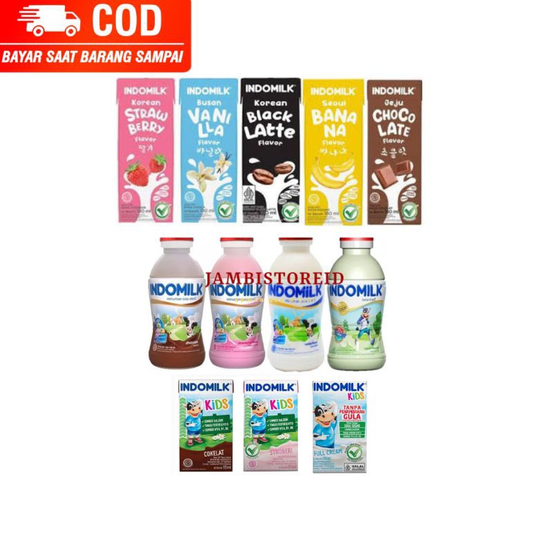 Jual (JAMBISTOREID) JAMBI LANGSUNG KIRIM Susu UHT Indomilk All Varian ...