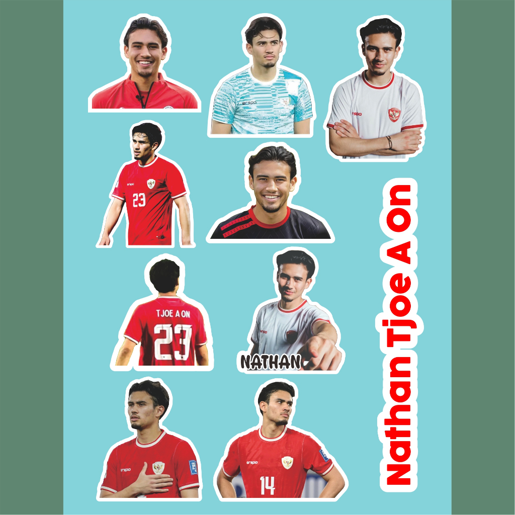 Jual Stiker Pack Nathan Tjoe - Stiker Timnas Indonesia - Tumbler Laptop ...