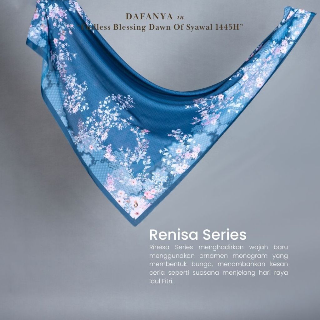 Jual 𝐃𝐀𝐅𝐀𝐍𝐘𝐀 - Renisa Series Jilbab Motif Floral Kerudung Segi Empat ...