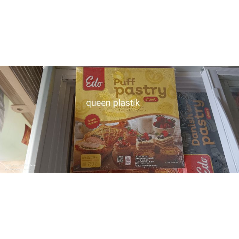 Jual Edo puff pastry puff pastry sheet 750 gr INSTANT/SAMEDAY | Shopee ...