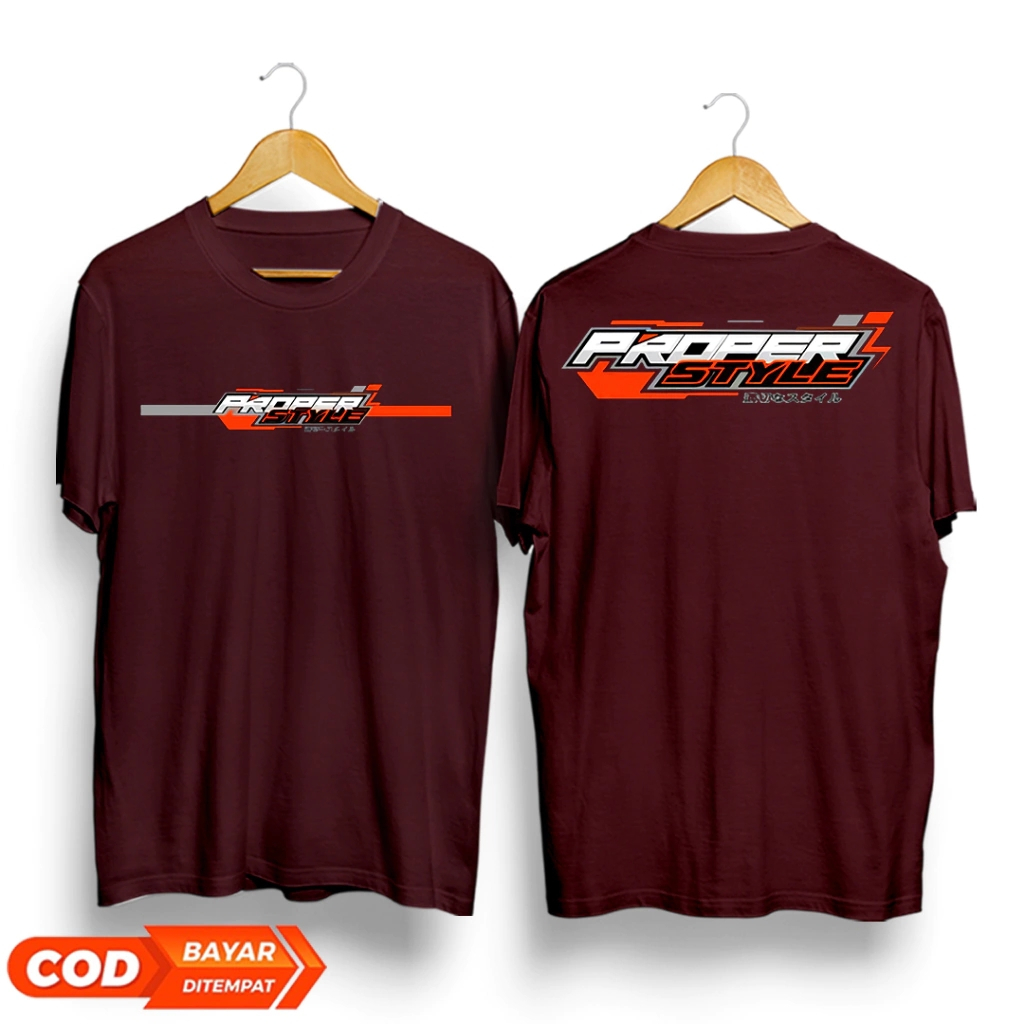 Jual KAOS PROPER STYLE KAOS PREMIUM COTTON COMBAD 30S KAOS DEKENGANE ...
