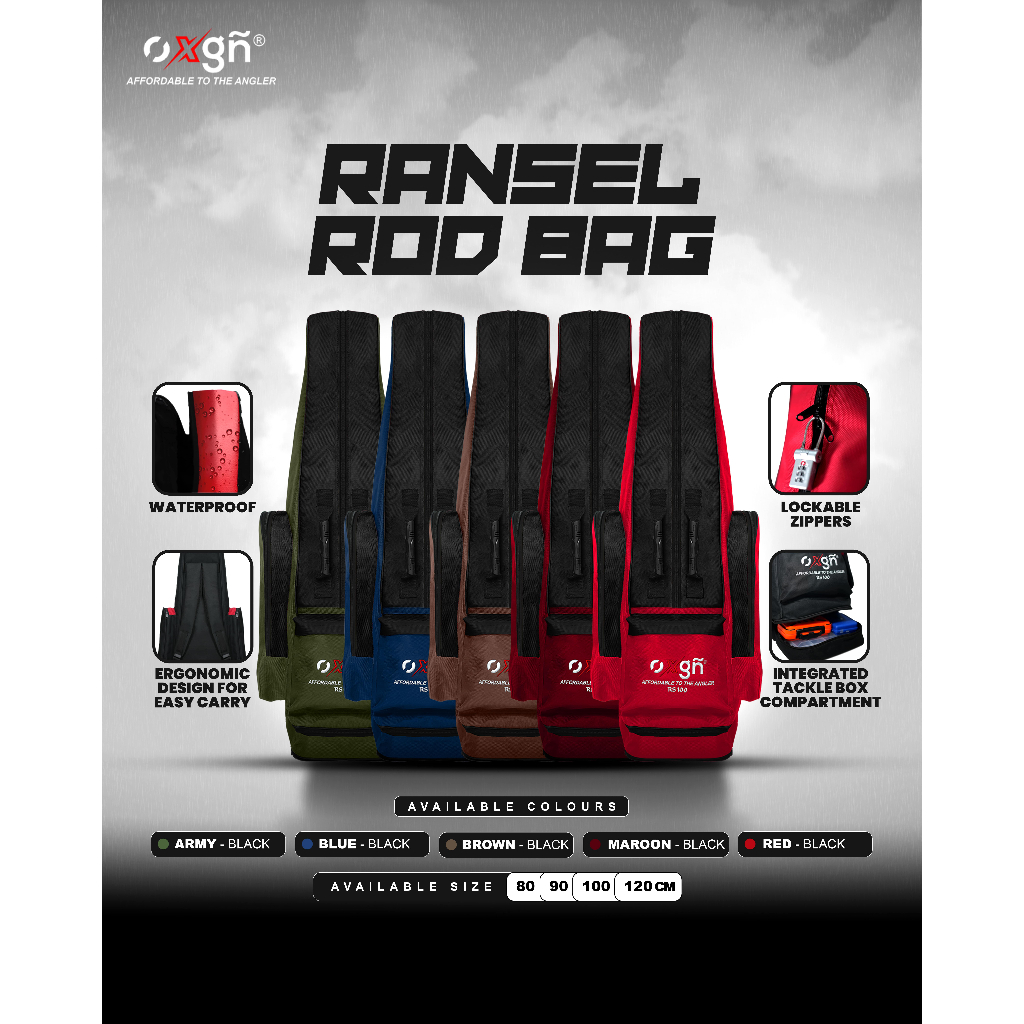 Jual TAS PANCING JORAN RANSEL OXGN - WATER PROOF FISHING BAG | TAS ...