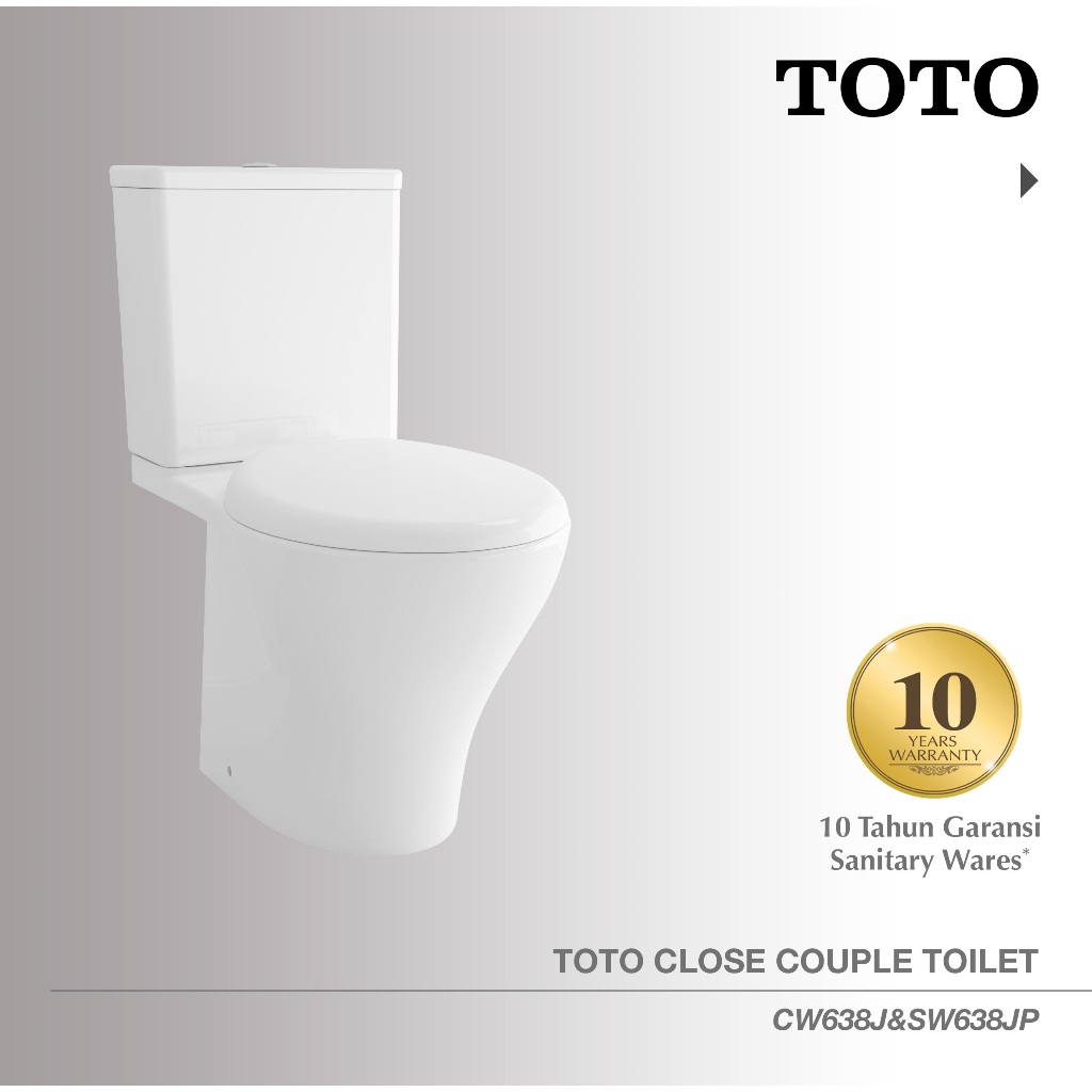 Jual TOTO Closet CW638J/SW638JP | Closet Duduk - Kloset - Kloset Duduk ...