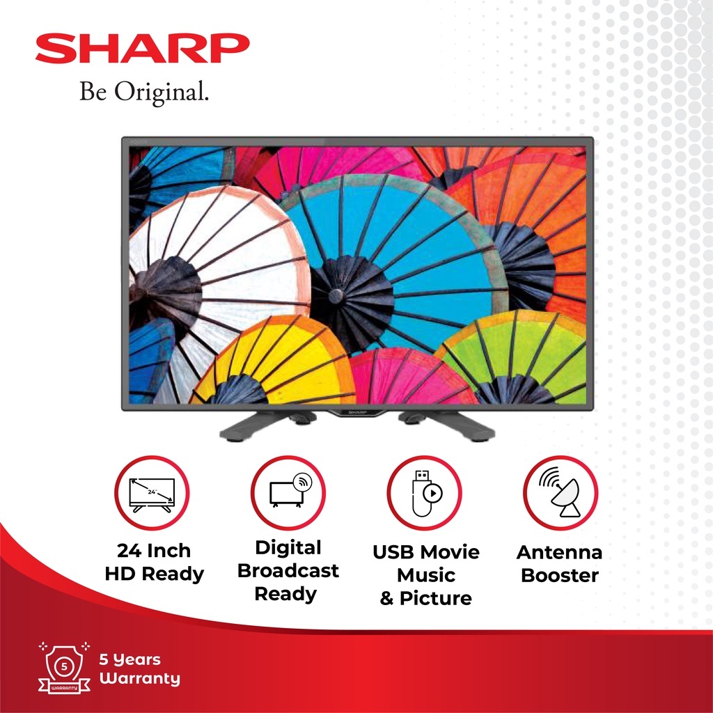 Jual Sharp LED TV AQUOS LED 2T-C24DD1I Black 24 inch Palu | Shopee Indonesia