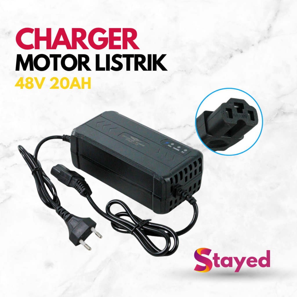 Jual OTOHEROES Adaptor Charger Baterai Converter Aki Motor Skuter 48V ...