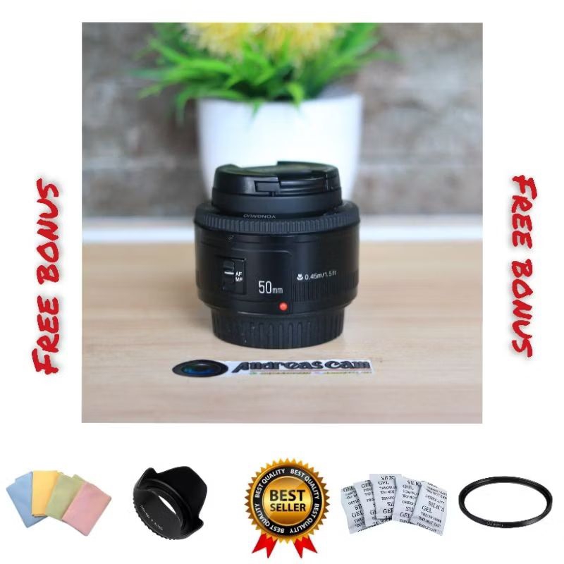 Jual LENSA FIX 50MM F1.8 YONGNUO FOR CANON MURAH TINGGAL PAKAI | Shopee ...