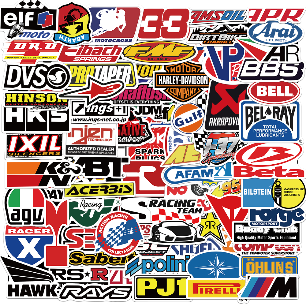 Jual COD motor brand Stiker balap motor LOGO Anti Air Stikers ...