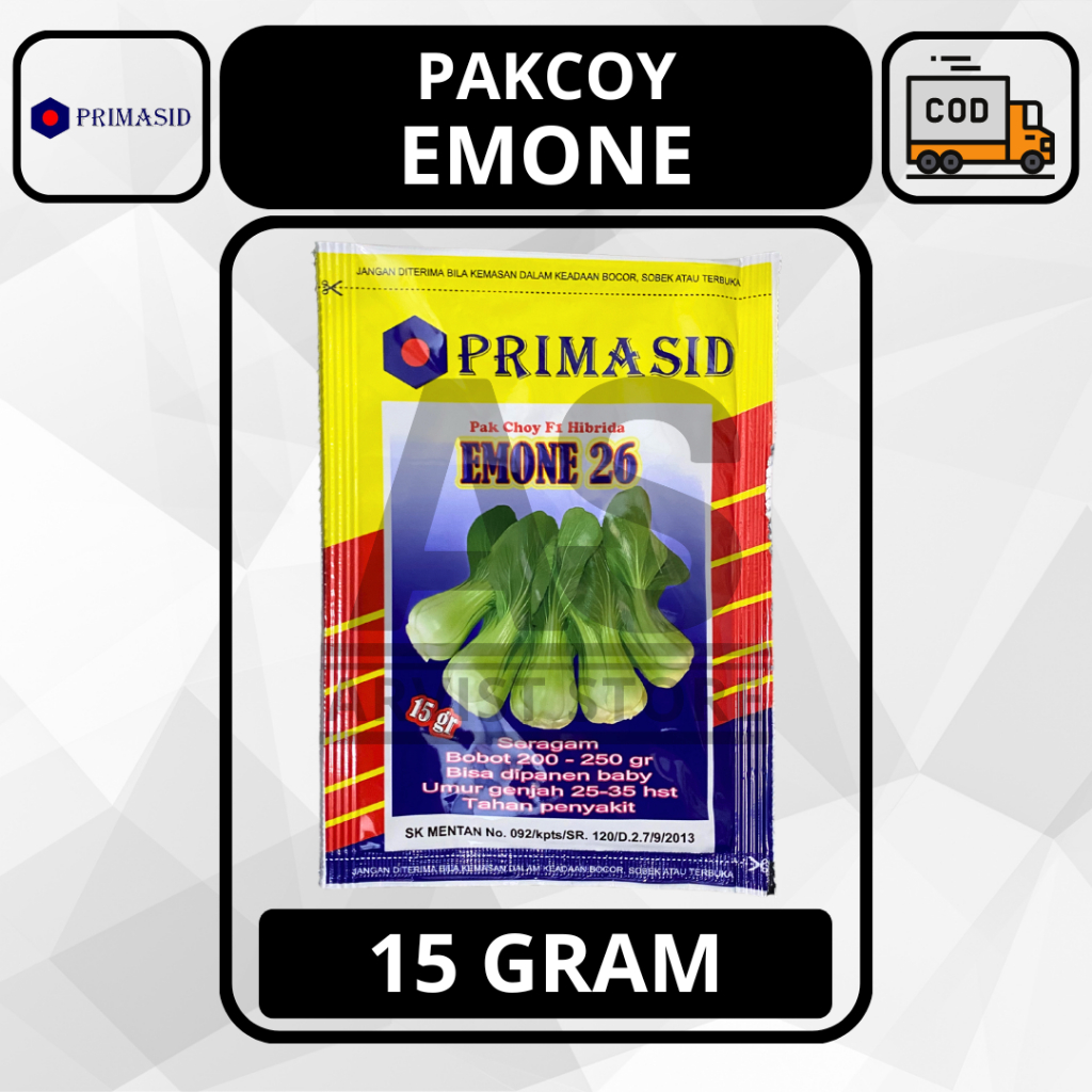 Jual Benih Pakcoy F1 Hibrida EMONE 15 Gram Primasid | Shopee Indonesia