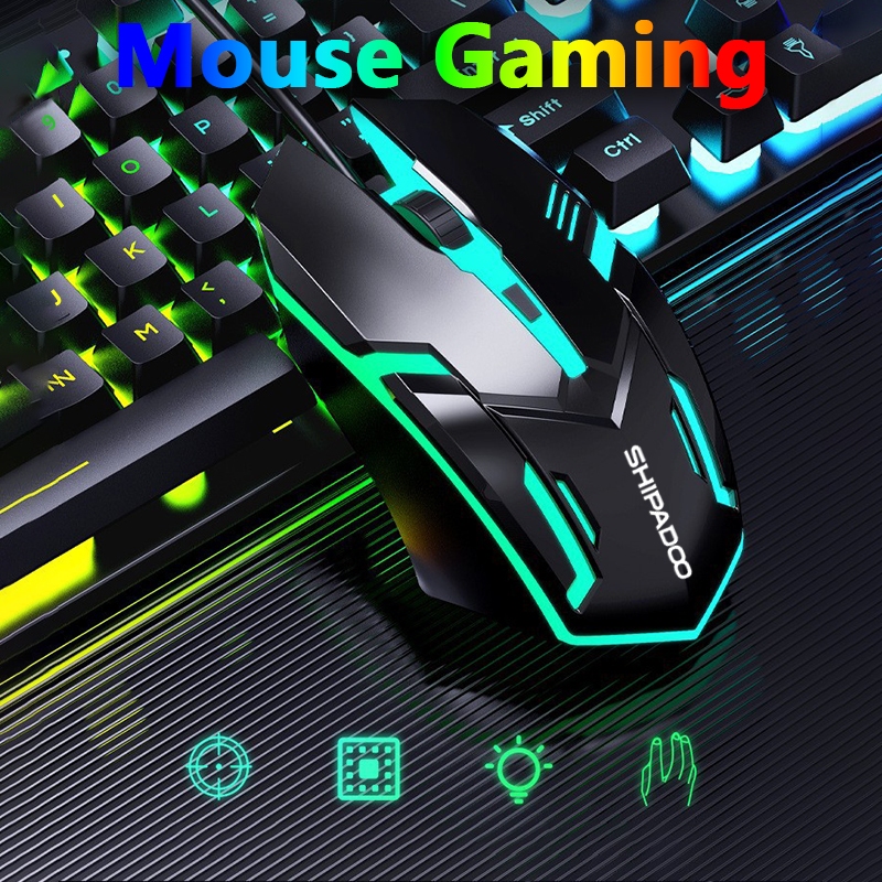 Jual Mouse Gaming Kabel dengan 7 Lampu RGB LED, Unitech Mouse Gaming ...