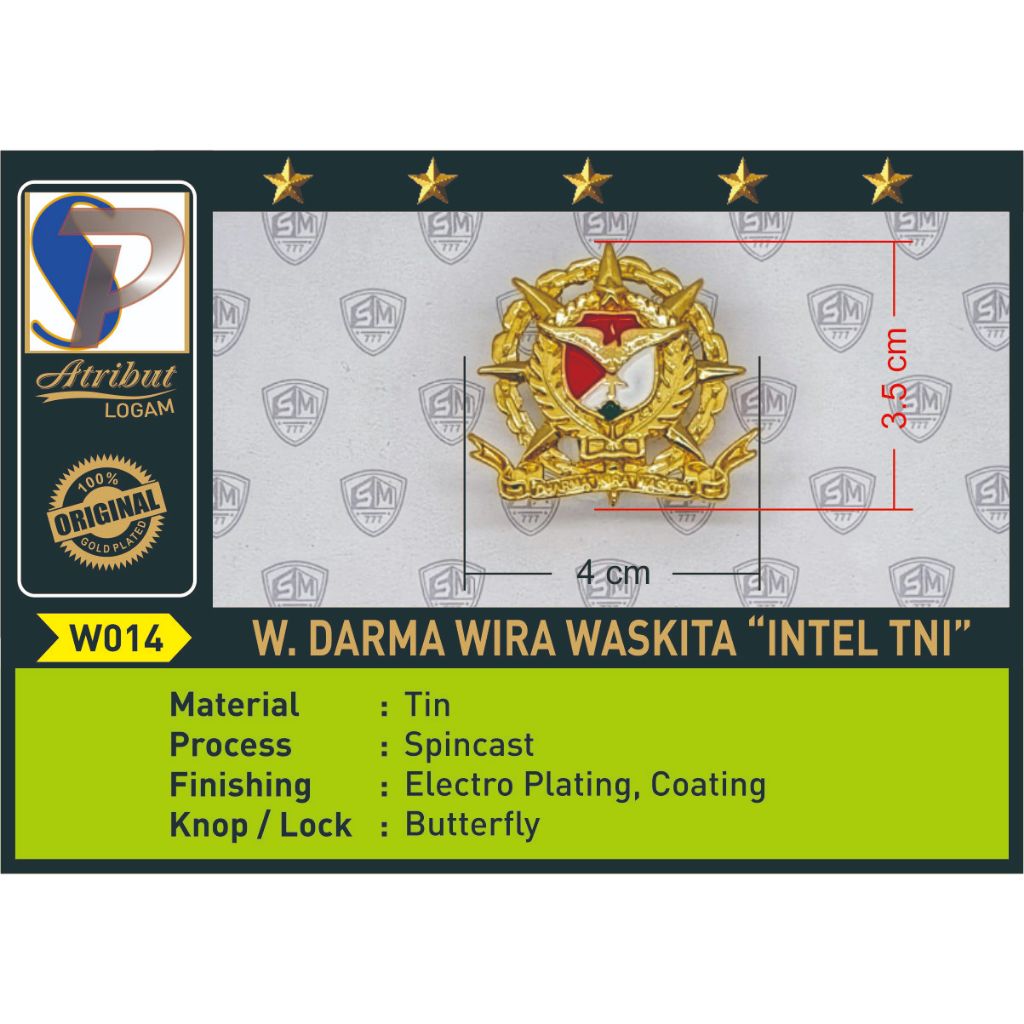 Jual WING DARMA WIRA WASKITA/INTEL TNI | Shopee Indonesia