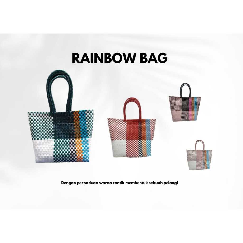 Jual TAS ANYAMAN SYAMS (RAINBOW BAG/TAS PELANGI) | Shopee Indonesia
