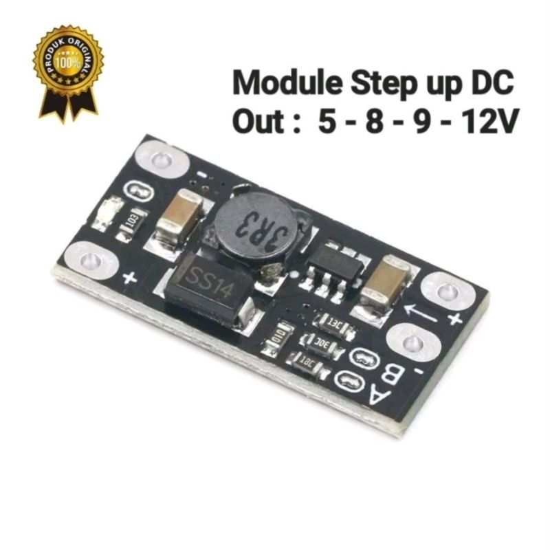 Jual Module Step up Menaikan tegangan 3 - 6 Volt Ke 5/ 8 / 9 /12 Volt ...