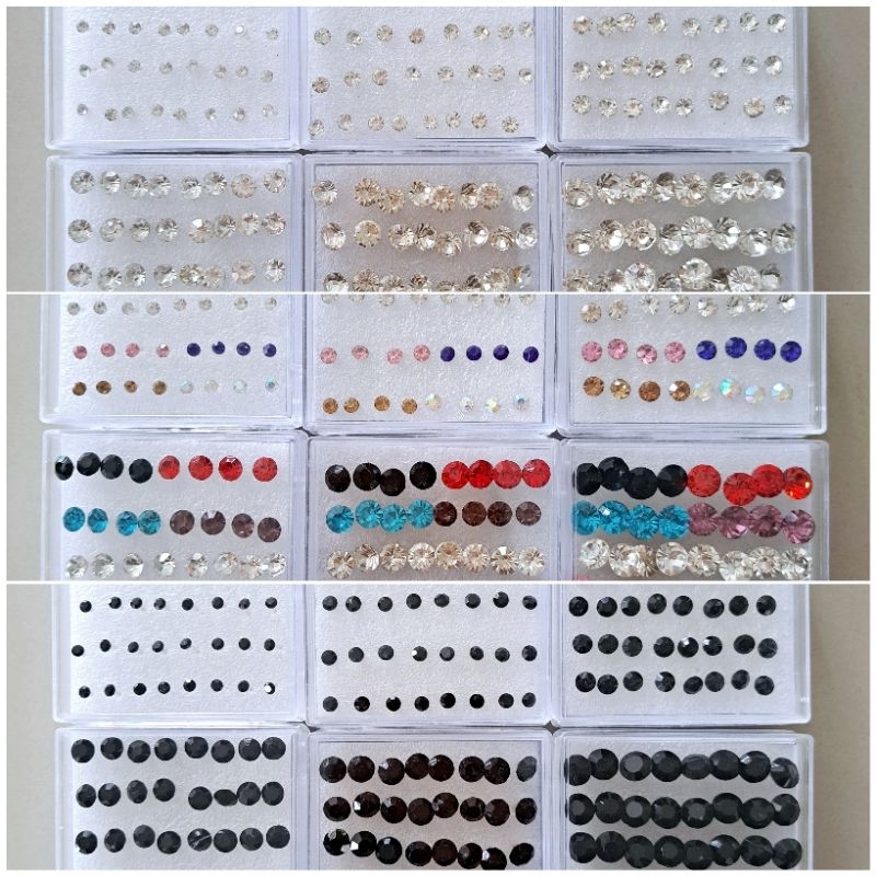 Jual Anting PERMATA Polos Tusuk Harga Per Box Mika SSN Grosir | Shopee ...
