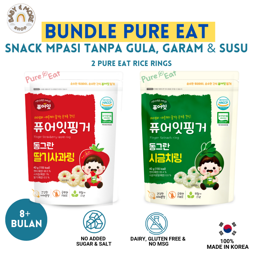 Jual Pure Eat Organic Rice Rings Bundle (2 Packs) - Snack Anak Dari ...