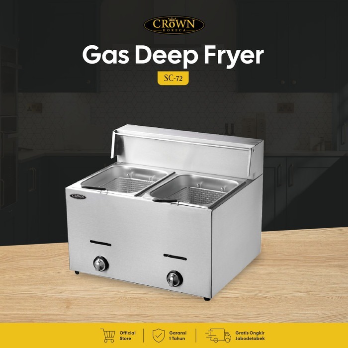 Jual CROWN Gas Deep Fryer SC-72 - GARANSI RESMI | Shopee Indonesia