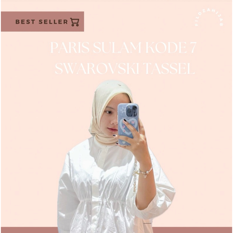 Jual Segi empat paris sulam kode 7 mix swarovski tassel | Shopee Indonesia