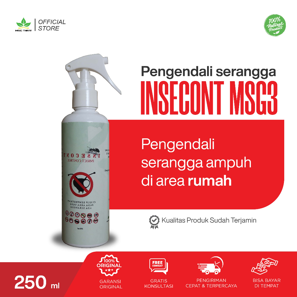 Jual Insecont Spray Obat Serangga Ramah Lingkungan Bahan 100% Herbal ...