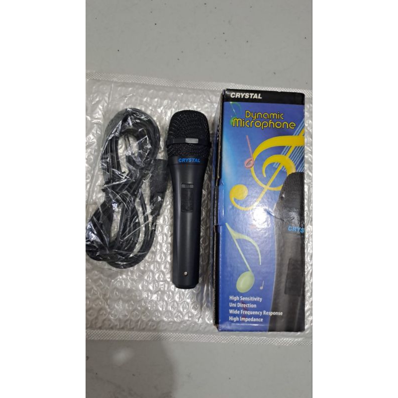 Jual Microphone Mono Mike Dynamic Crystal | Shopee Indonesia